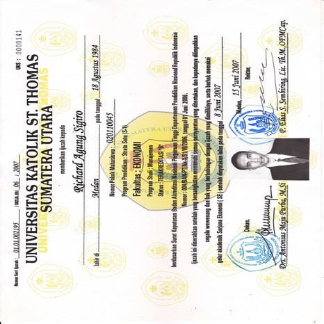 Ijazah & Transkrip Nilai | PDF
