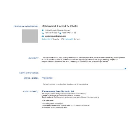 Mr Hugh McCaffrey cv | PDF