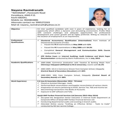 Sample Resume for OJT | DOCX