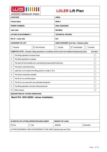 10. lifting-plan-checklist-and-method-statement-2 | PDF