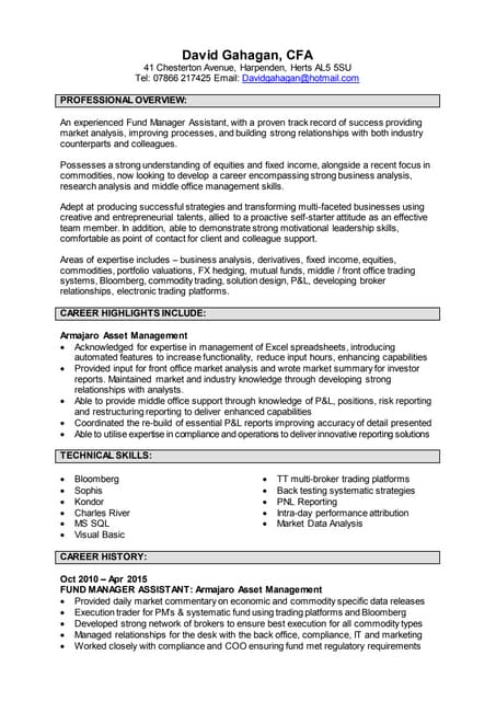 CV - N Fulton 2 | PDF