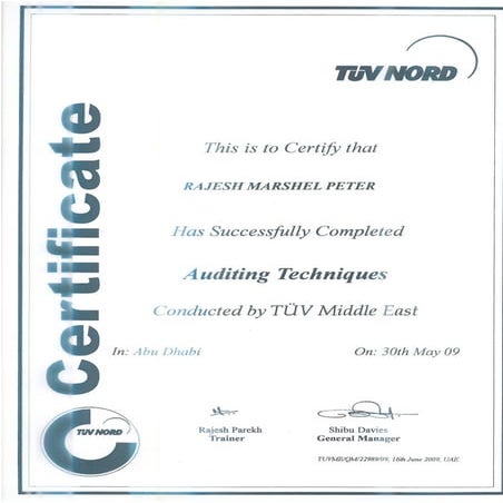 22-Auditing Techniques - TUV NORD | PDF