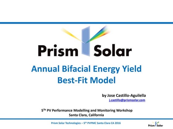 Modeling the Incidence Angle Dependence of PV Modules in PVsyst | PPT