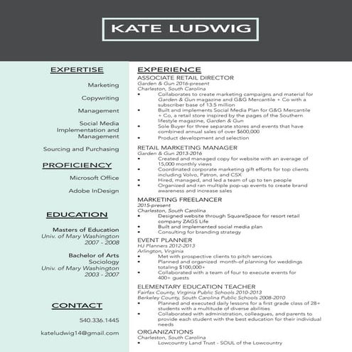 Kate Ludwig Resume | PDF