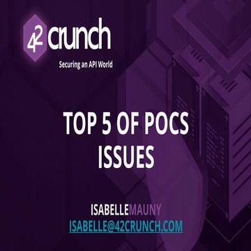 Top Api Security Issues Found During Pocs Pdf Web Development