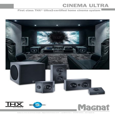 Magnat CInema Ultra with THX Ultra 2 Certification | PDF