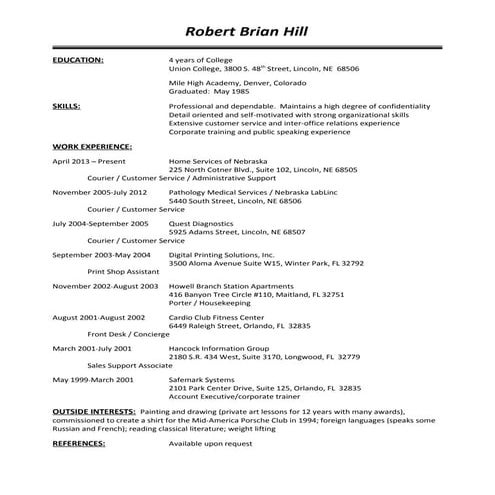Robs Resume 060415a | DOC