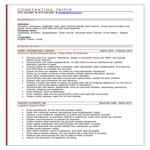 Costigan Resume | DOCX