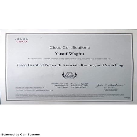 CISCO CERTIFICATE | PDF