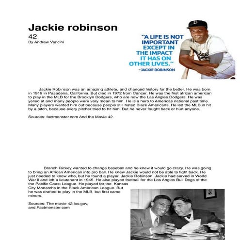 Jackie Robinson | PPTX