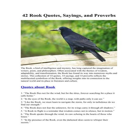 42 Rook Quotes, Sayings, and Proverbs.docx