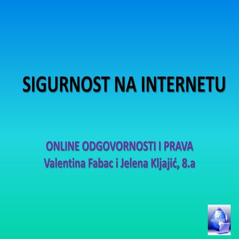 42 sigurnost na internetu | PPTX