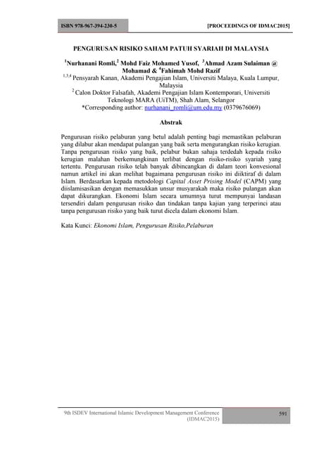 Risiko investasi | PPT