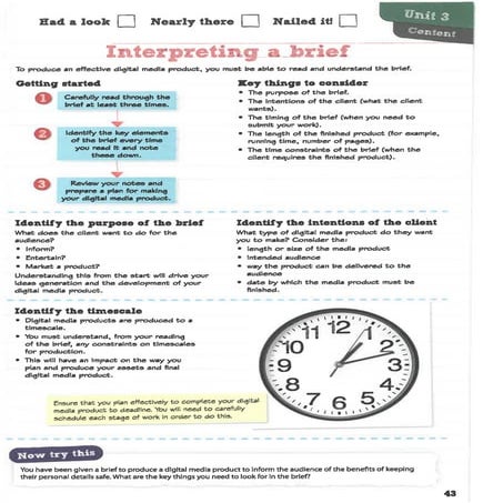 Unit 3 Digital Media Production Revision Pack | PDF