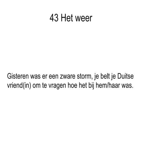 43 Het weer | PPT