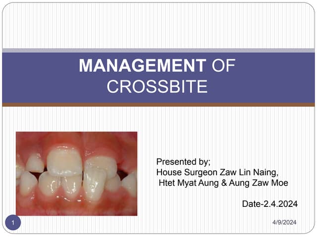 crossbite | PDF