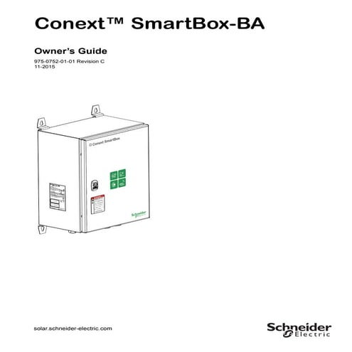 Conext SmartBox-BA Owners Guide (975-0752-01-01_Rev-C)_ENG | PDF