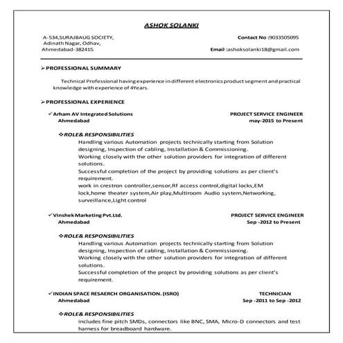 ASHOK SOLANKI CV | DOCX