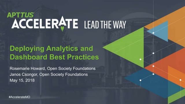 Deploying Analytics And Dashboard Best Practices Ppt