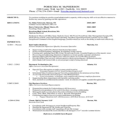 JESSICA SPENCER RESUME | DOCX