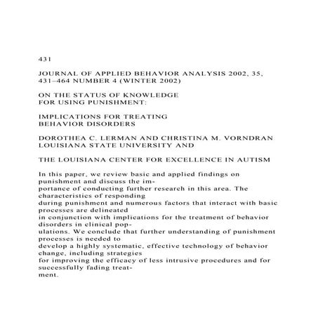 decreasing challenging behaviors in children with ASD using non ...