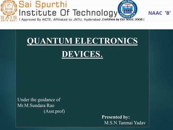 Quantum Dots- Smart Semicondutor Nanomaterialslightening the Optoelectronic Fields | PDF