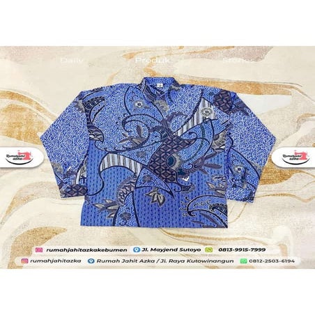 Jahit Custom Kemeja Batik Pria by Rumah Jahit Azka | PDF