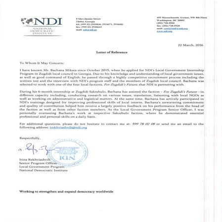 NDI recommendation | PDF