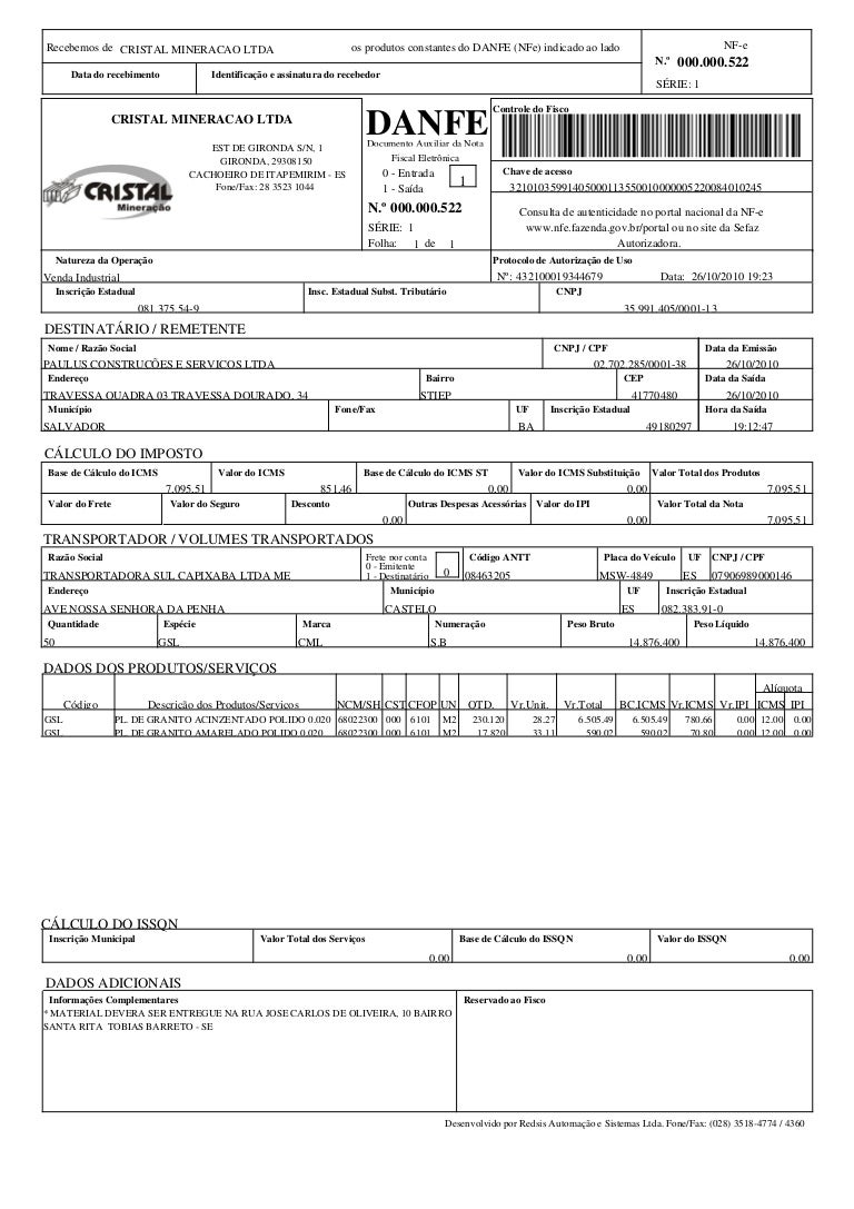 432100019344679 danfe