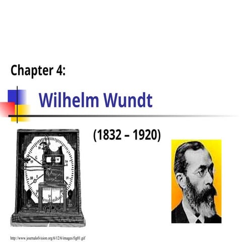 Foundation of psychology, history of Wilhelm Wundt | PPT
