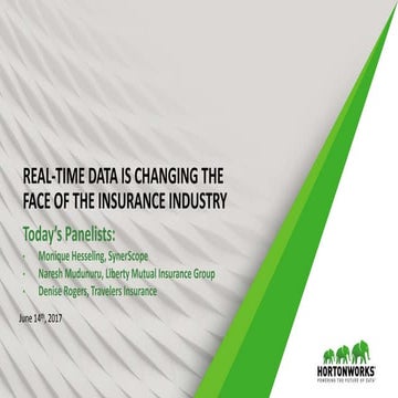 Real-time Data is Changing the Face of the Insurance Industry | PPTX