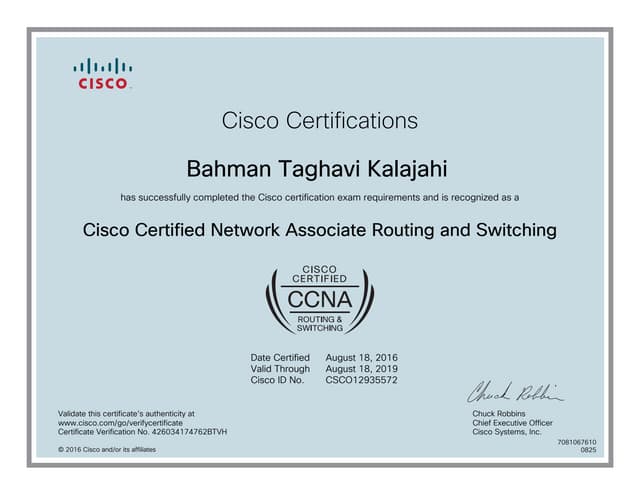 Ccna Routing And Switchingcertificate Ppt