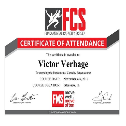 FMS FCS certificate of completition Nov 2016_1 | PDF