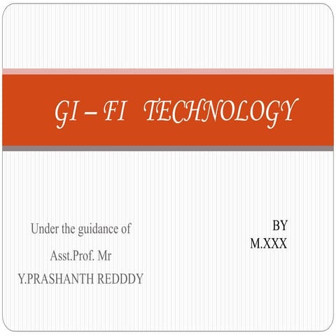Gi-Fi Technology | PPTX