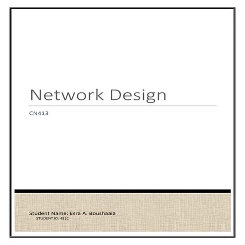 Network design | PDF | Computer Networking | Computing