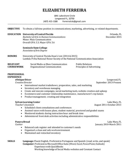 Resume Sept 2017 | PDF
