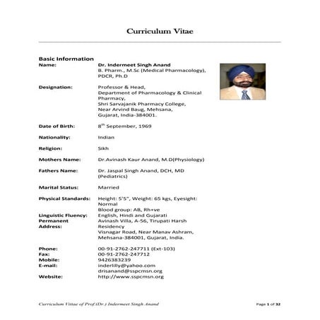 ISA CV | PDF