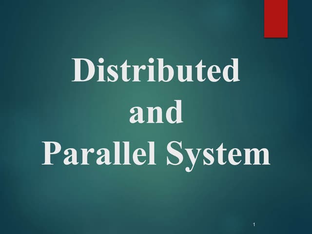 433672084 Distributed Vs Parallel Computing Pptppt