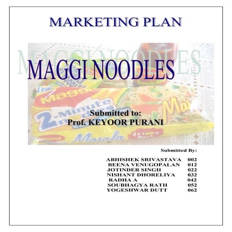 43379925 maggi-noodles-marketing-plan | PDF