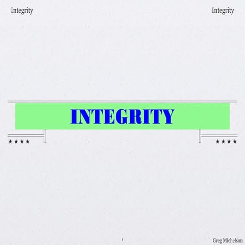 Integrity | PPTX