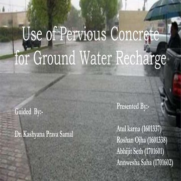 Porous Concrete uses and occurrences and | PPTX