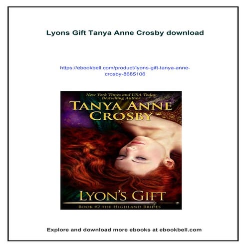 Download full ebook of Lyons Gift Tanya Anne Crosby instant download ...