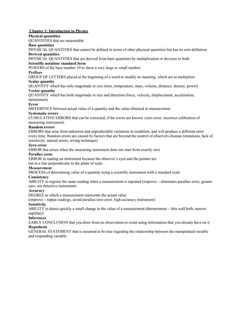 Spm physics-formula-list-form4 | PDF