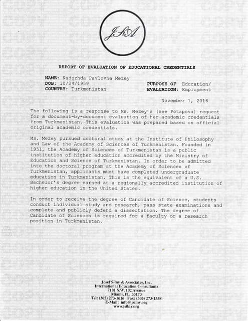 Official College Transcript 2015 | PDF