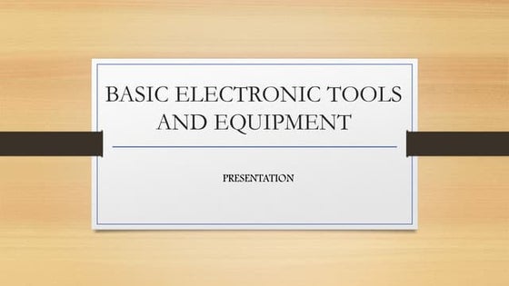 A Presentation about the Basic Hand Tool in TLE 6 Industrial Arts | PPTX