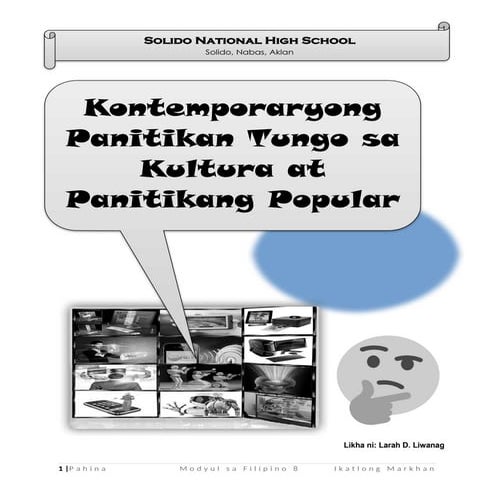 Panitikang Popular - Grade 8 Filipino - Quarter 2.pptx