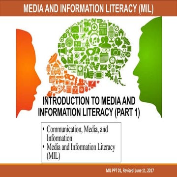 Media and Information Literacy - Module 1: Week 1 | PPTX