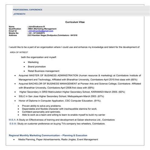 CV of Tanjina Shahrin Tonny | DOC