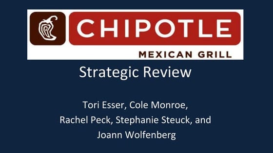 Case study - Strategy Review at Chipotle | PPT