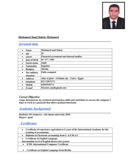 Mahmoud Fouad CV Best | PDF